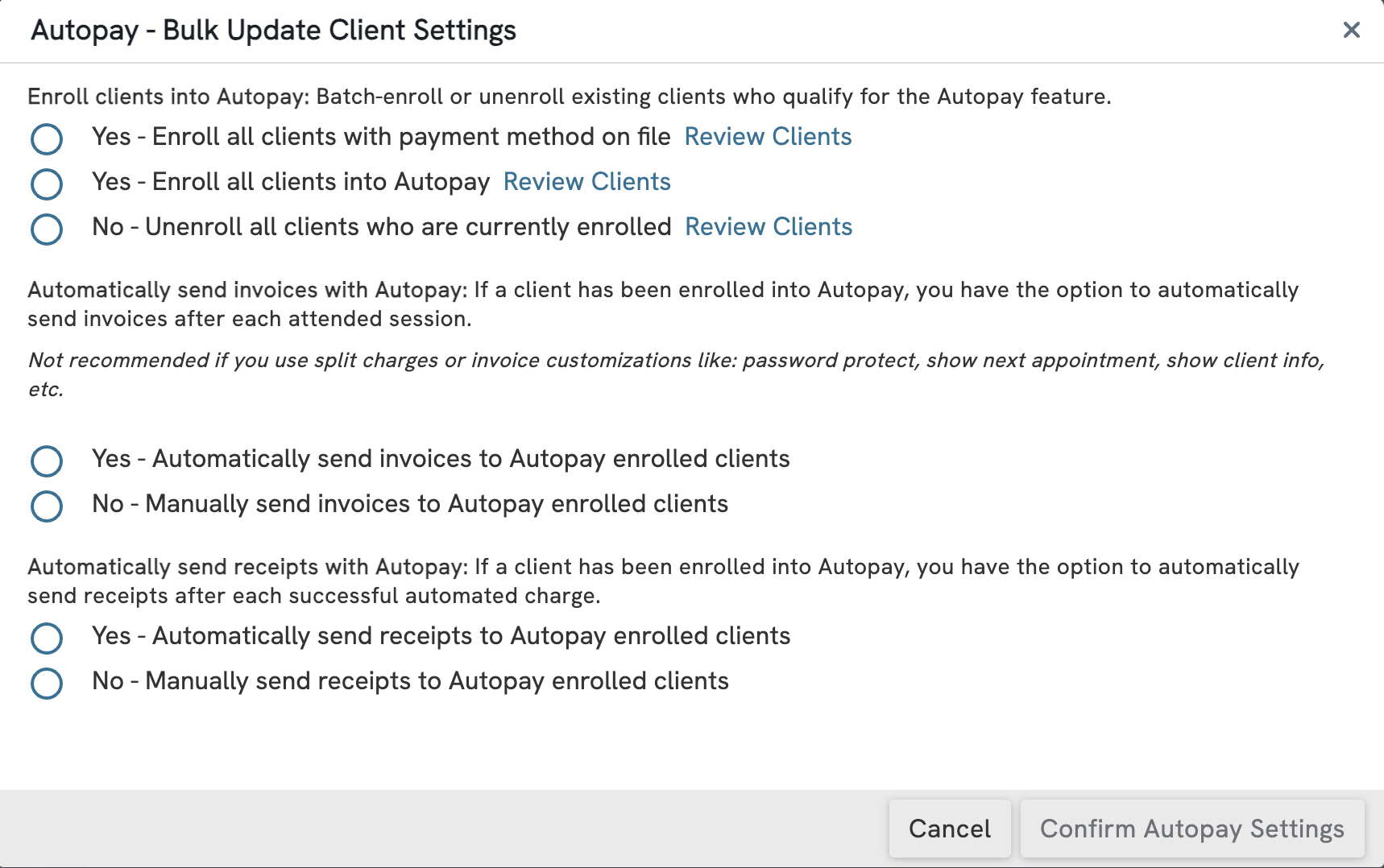 Payment Preferences: Process Manually or Automatically - owlpracticesuite